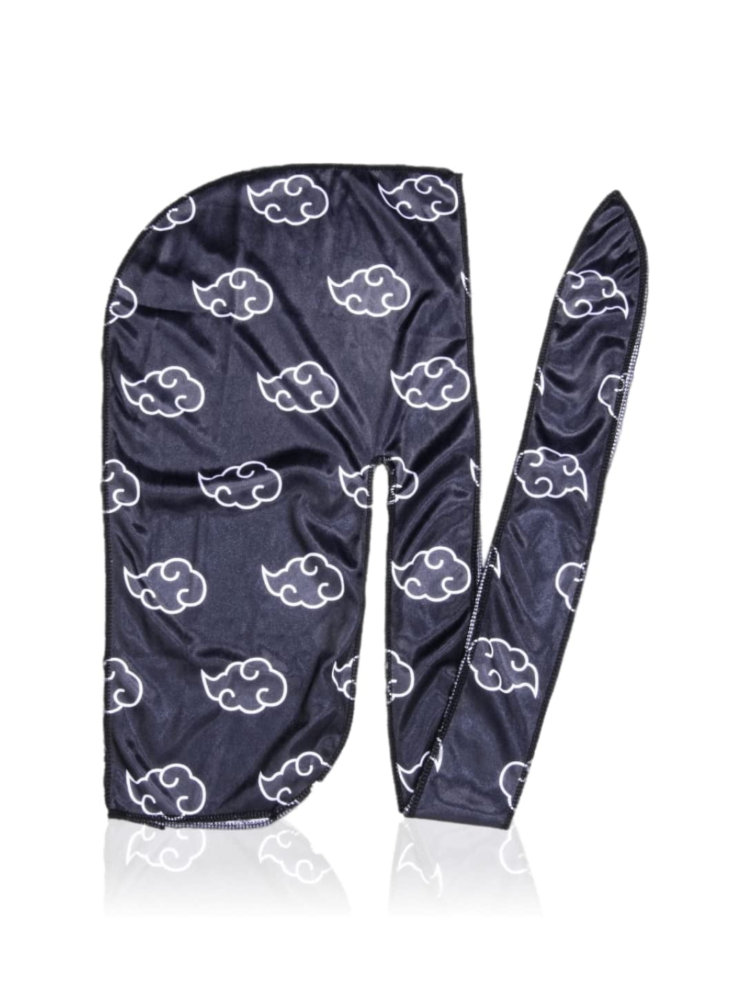 Anime-Inspired Durag – Long Tails, Moisture Lock, Silky Satin (Black ...