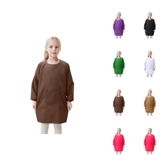 Art Smocks for Kids Long Sleeve Breathable Artist Painting Smocks ...