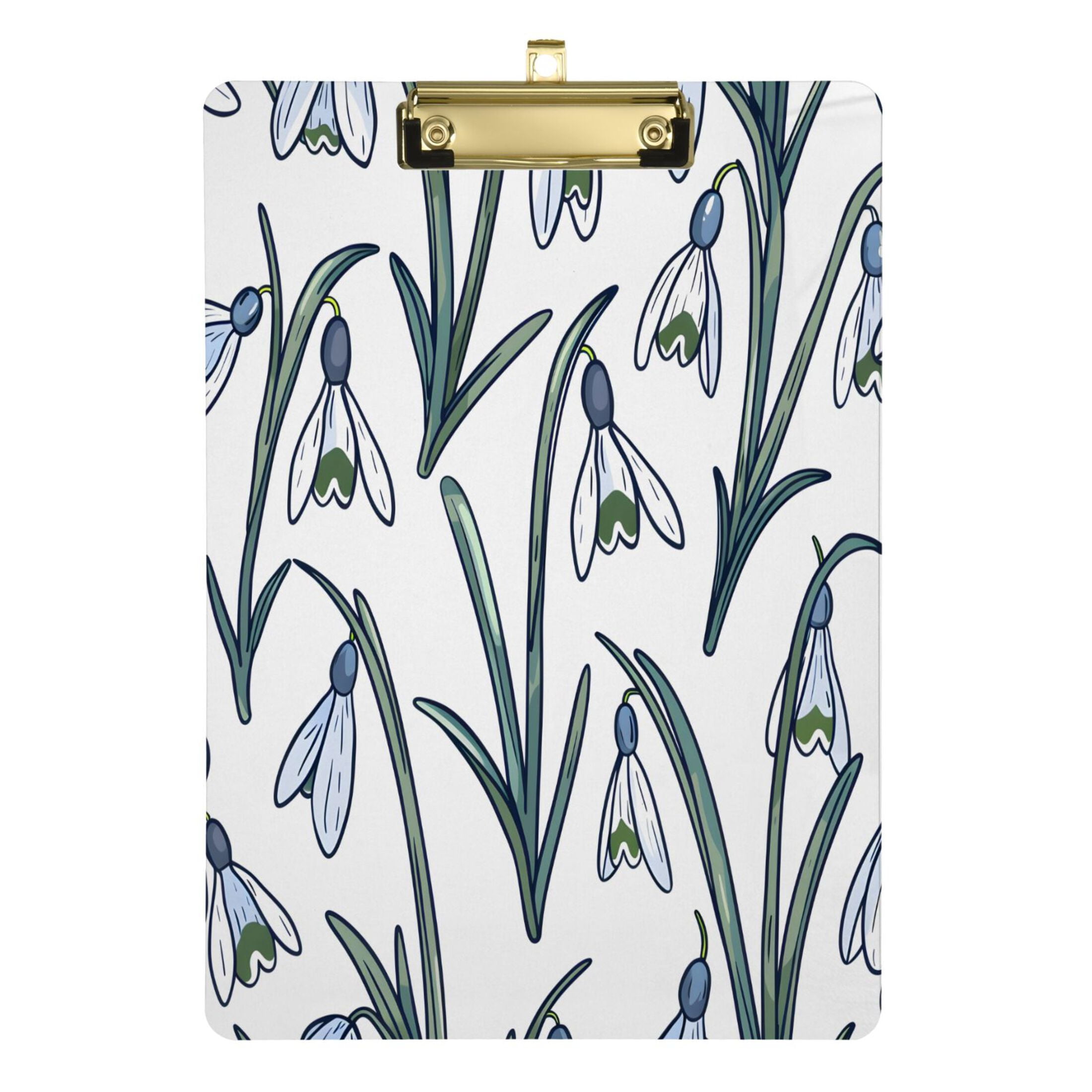 Art Snowdrops Flowers Acrylic Clipboards A4 Standard Letter Size ...