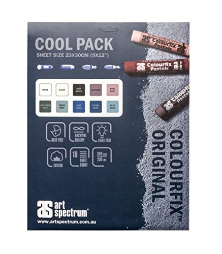Art Spectrum Colourfix Paper Rainbow Packs Cool Tones Pack of 10 ...