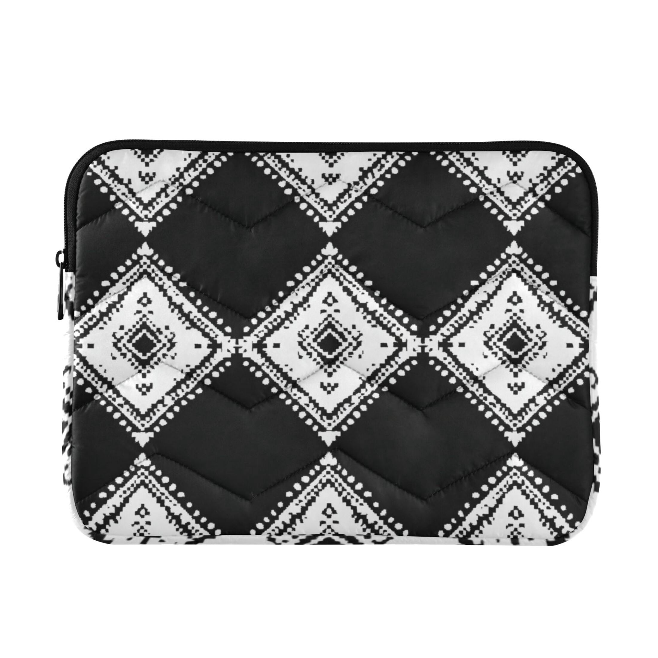 Art Squares in White Black Quilted Laptop Protective Cases Computer ...