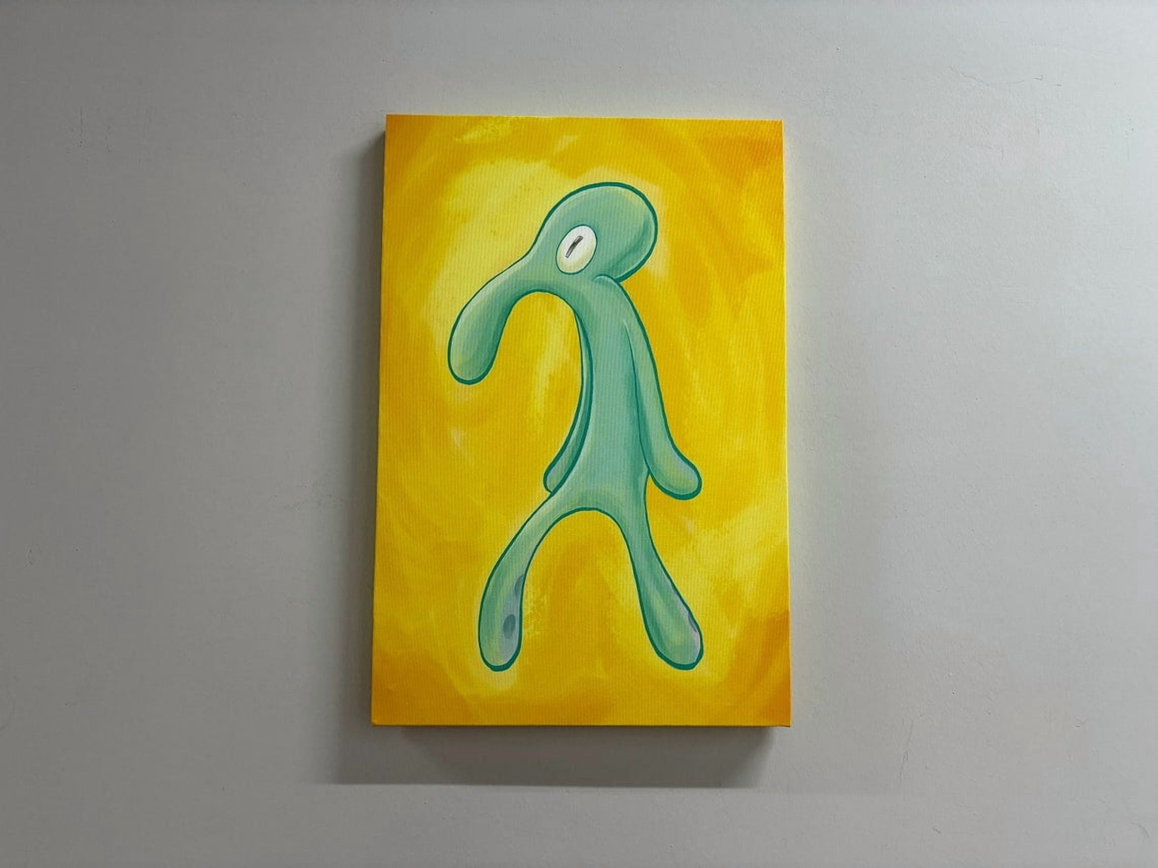 Art Squidward Print, Bold And Brash Wall Art, Squidward, Modern Art ...