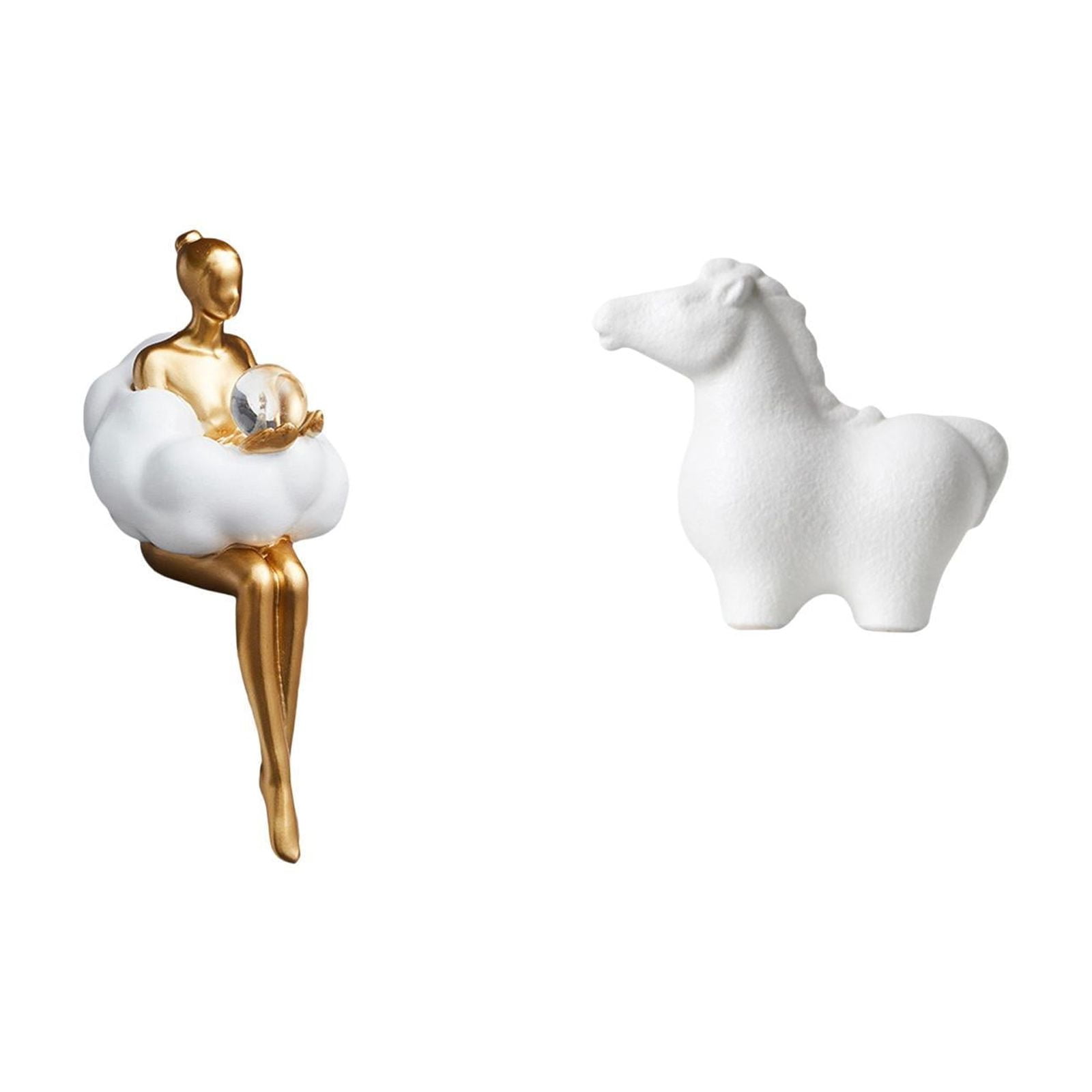 Art Statue Figurine Abstract Sculpture Resin Material for Living Room ...
