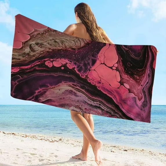 Art Strata Liquid Towel Microfiber Beach Towel Absorbent Quick dry Soft ...