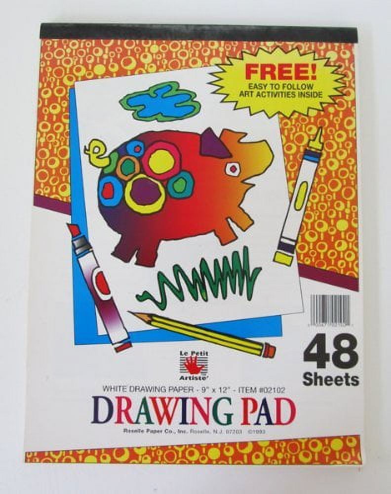 Art Street 9" x 12" White Drawing Pad, 1 Each - Walmart.com