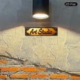 Art Studio Metal Wall Art 4x16 Inch, Vintage Decorative Aluminum Sign ...