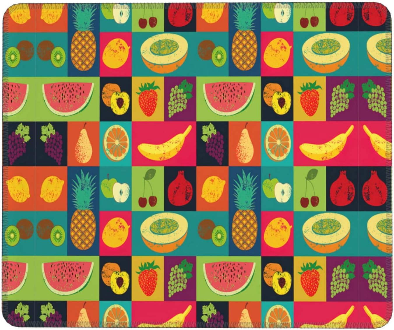 Art Style Fruit MultiSize Rubber Lock Edge Mouse Pad (Horizontal ...