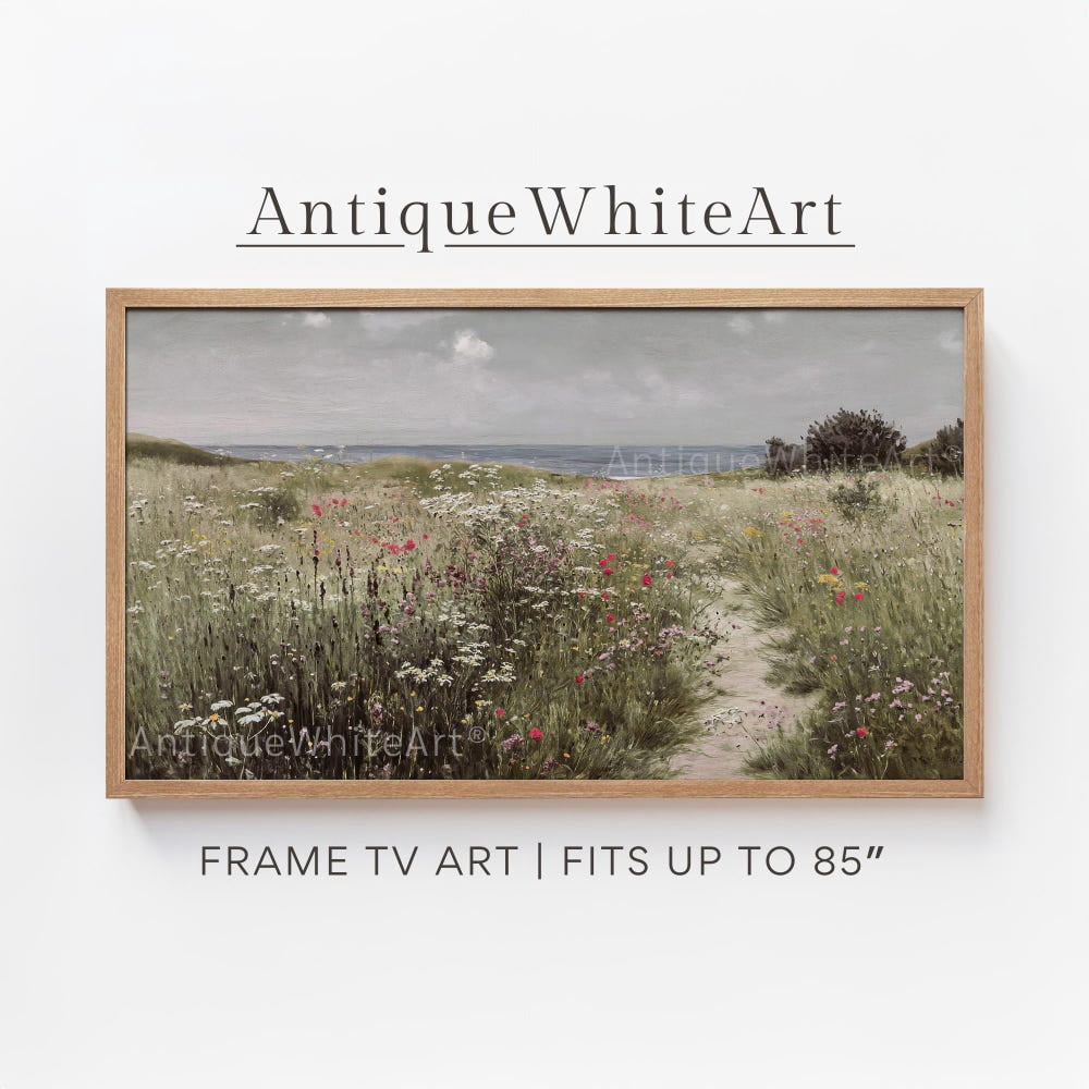 Art Summer Meadow Art Country Flowers Art Wildflower Art For Art Beach ...