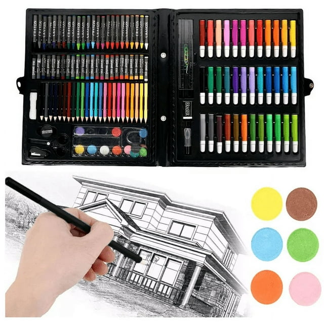 Art Supplies Girls Art Set Case - 150 pcs Art Supplies Coloring Set for ...