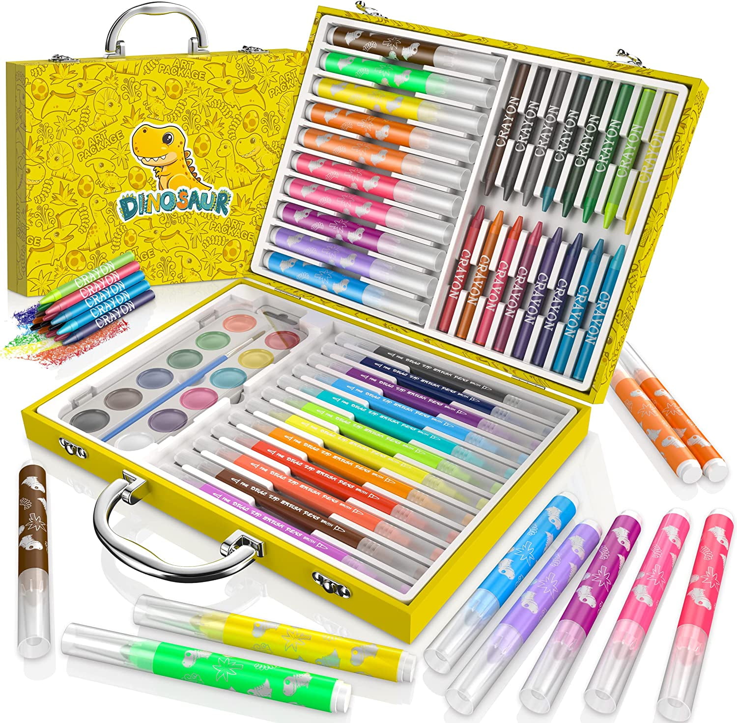 Zhongxin Dinosaur Art Supplies Set for Kids - Walmart.com