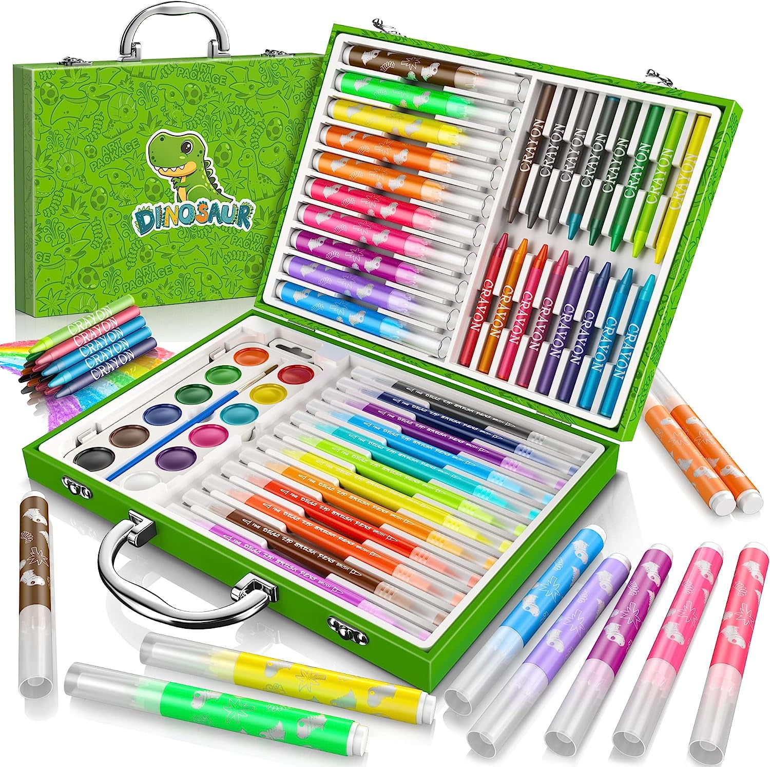 Art Supplies for Kids - Dinosaur Art Set - Painting, Drawing Art Kit ...