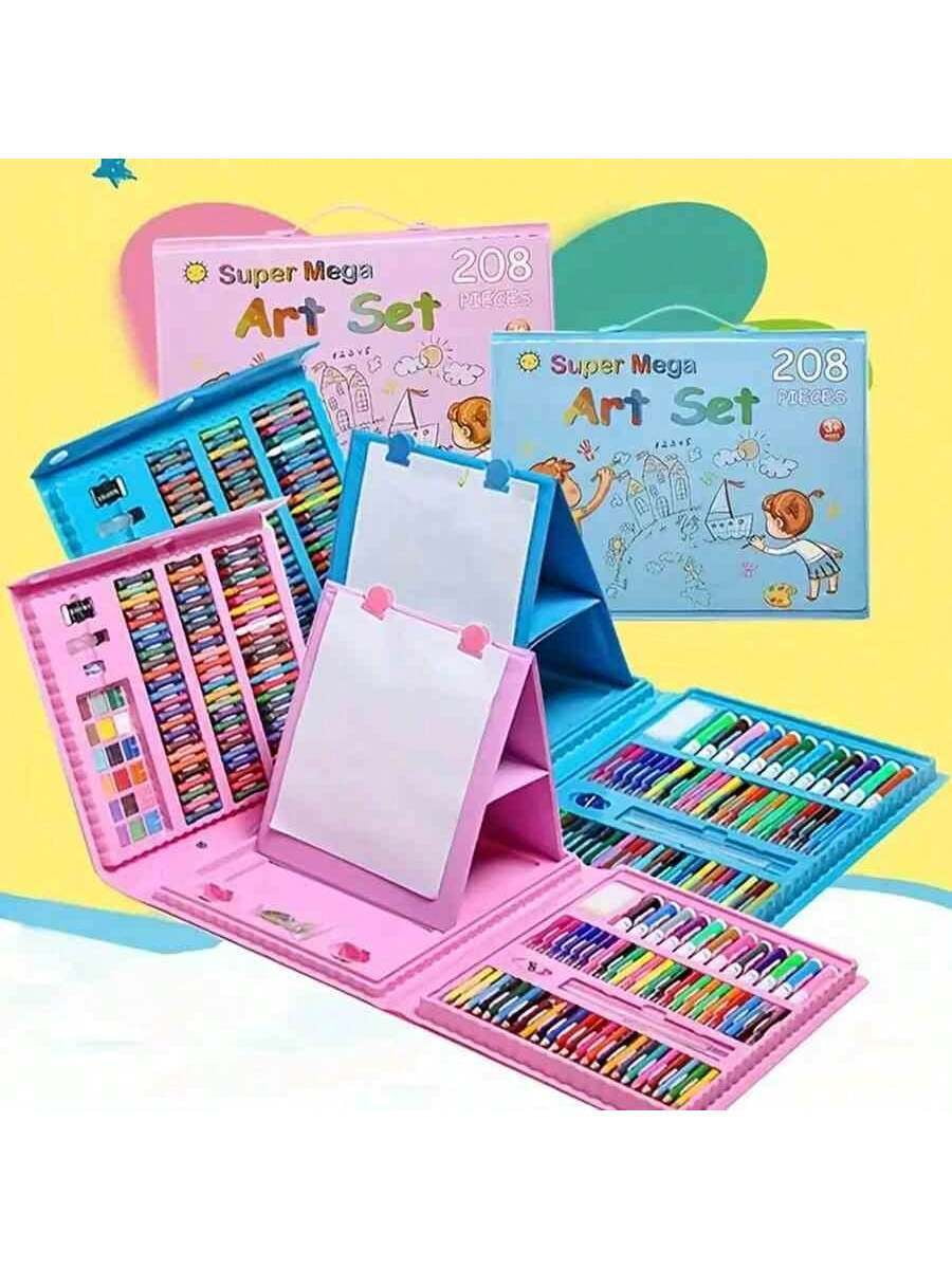 Art Supply Set, 228-Piece Painting Kit with Drawing Board, Crayons ...
