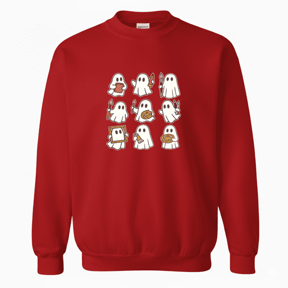 Art Teacher Funny Sarcastic Cartoon Holiday Inspired Graphic Sweatshirt ...