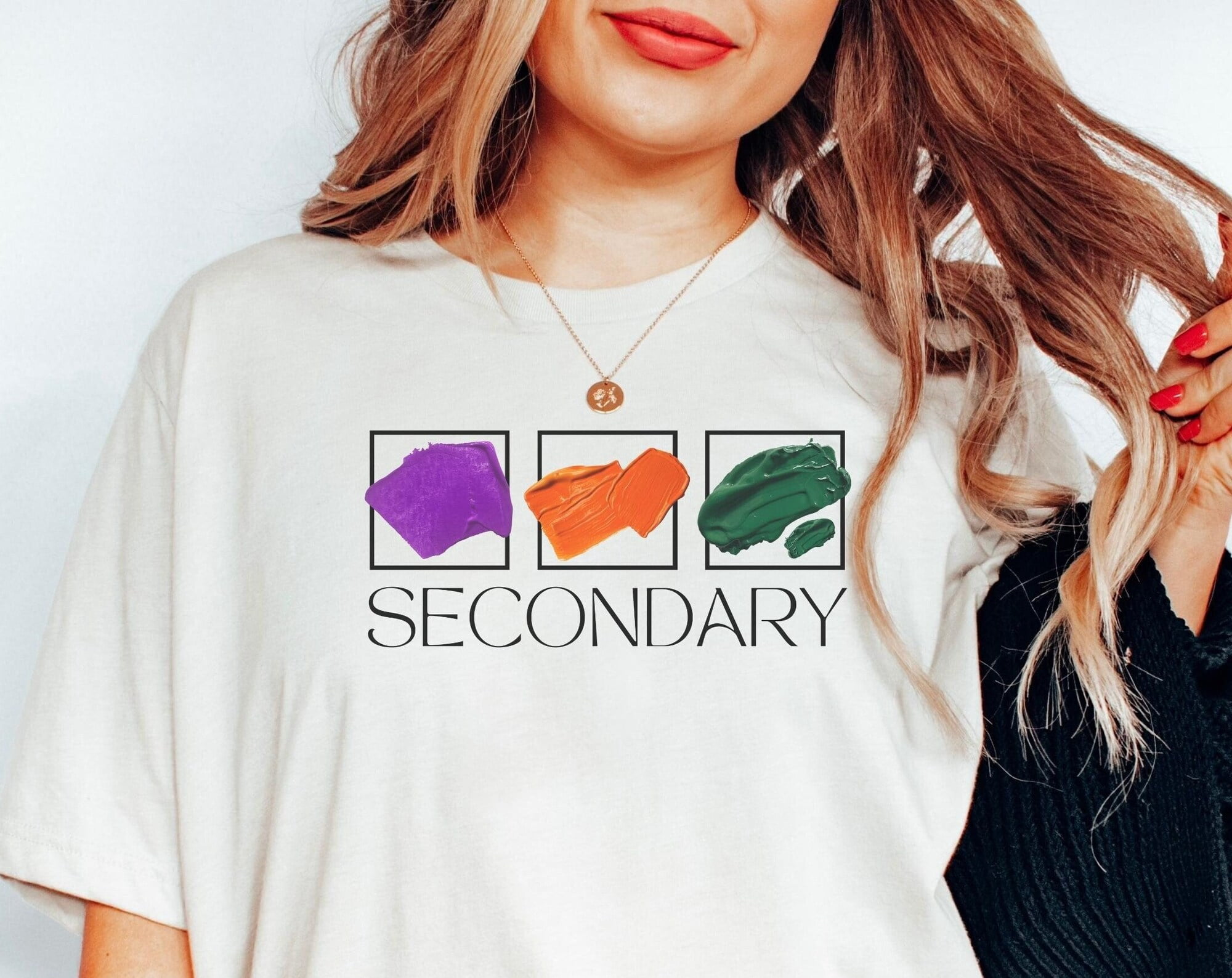 Art Teacher Shirt Art Teacher Gift Secondary Colors Color Theory TShirt ...