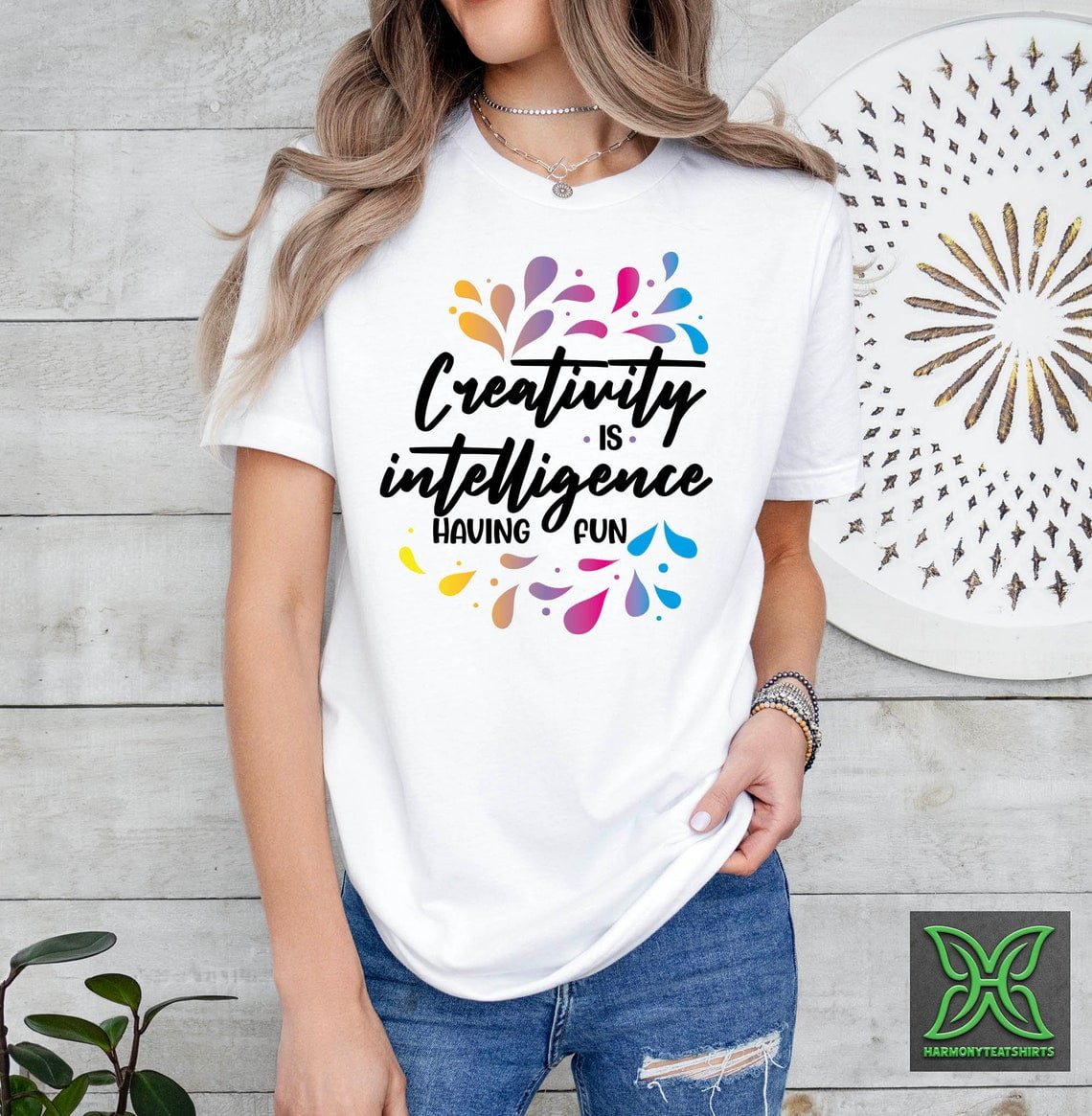 Art Teacher Shirt,Creativity is Intelligence Having Fun Tee, Art Lover ...