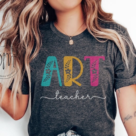 Art Teacher Shirt, Floral Music Art T-Shirt, Music Art Appreciation ...