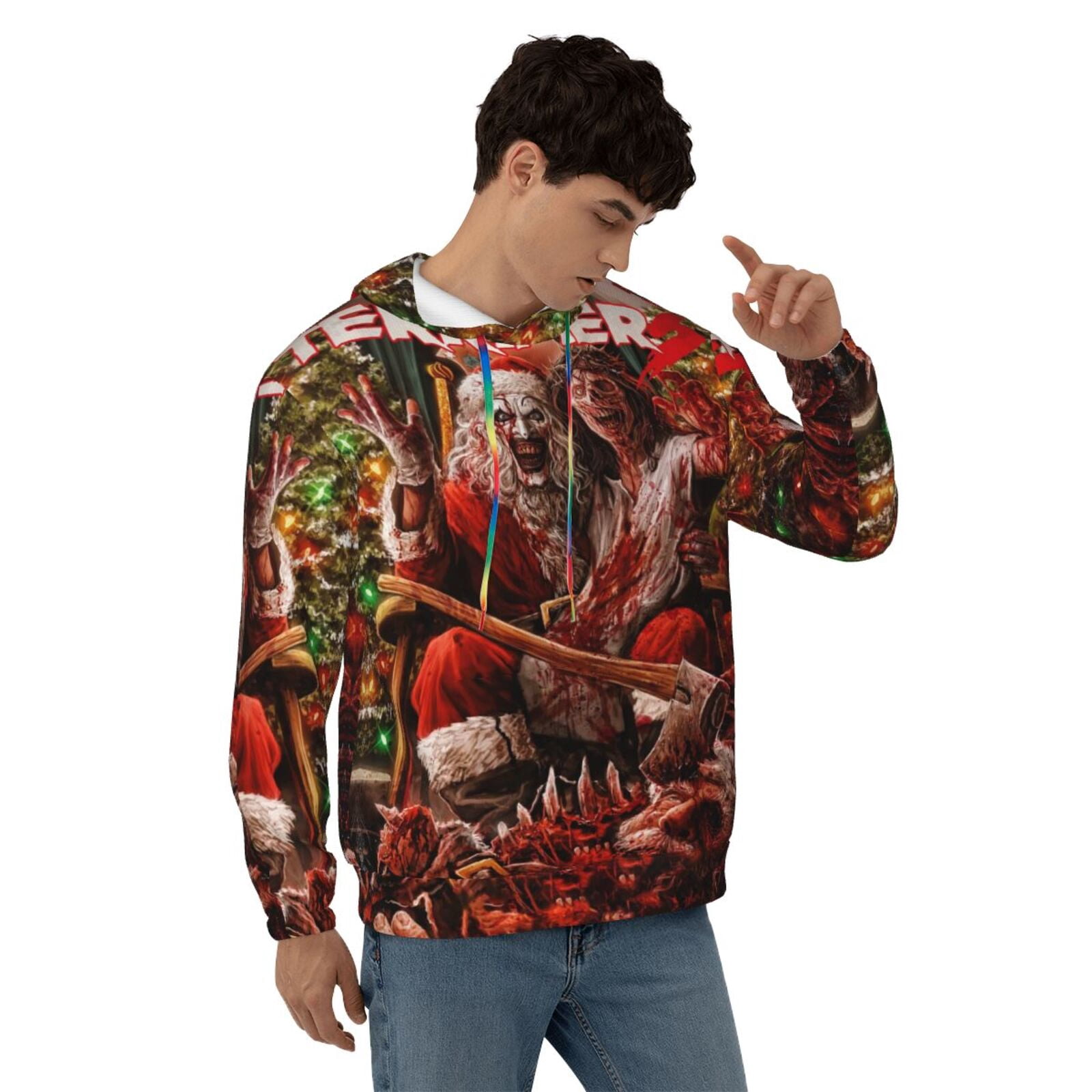 Art The Clown Hoodie Lightweight Pullover Halloween Graphic Hooded ...