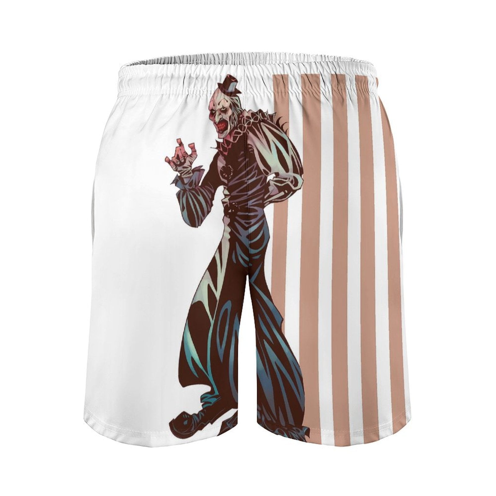 Art The Clown Men's Shorts Quick Dry 3D Printed Beach Men's Swim Trunks ...