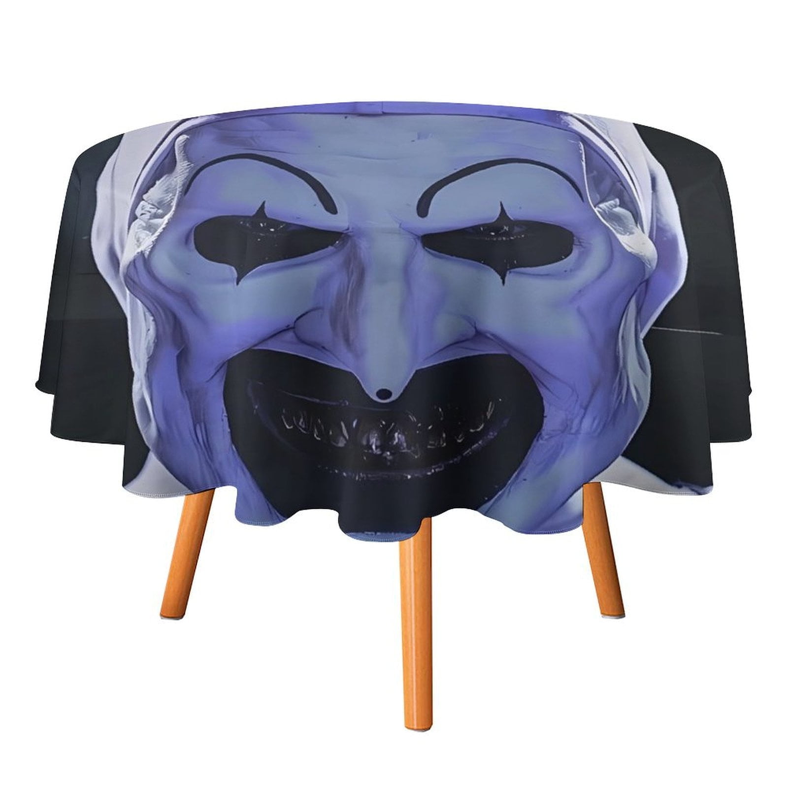 Art The Clown Round Table Cloth Washable Reusable Round Tablecloth ...