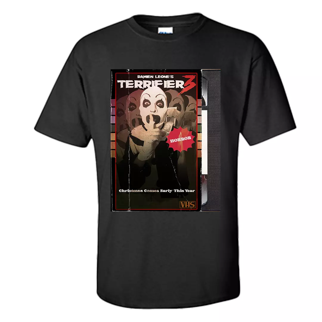 Art The Clown T Shirt Terrifier 3 Vhs Terrifier Shirt S-xxxl - Walmart.com