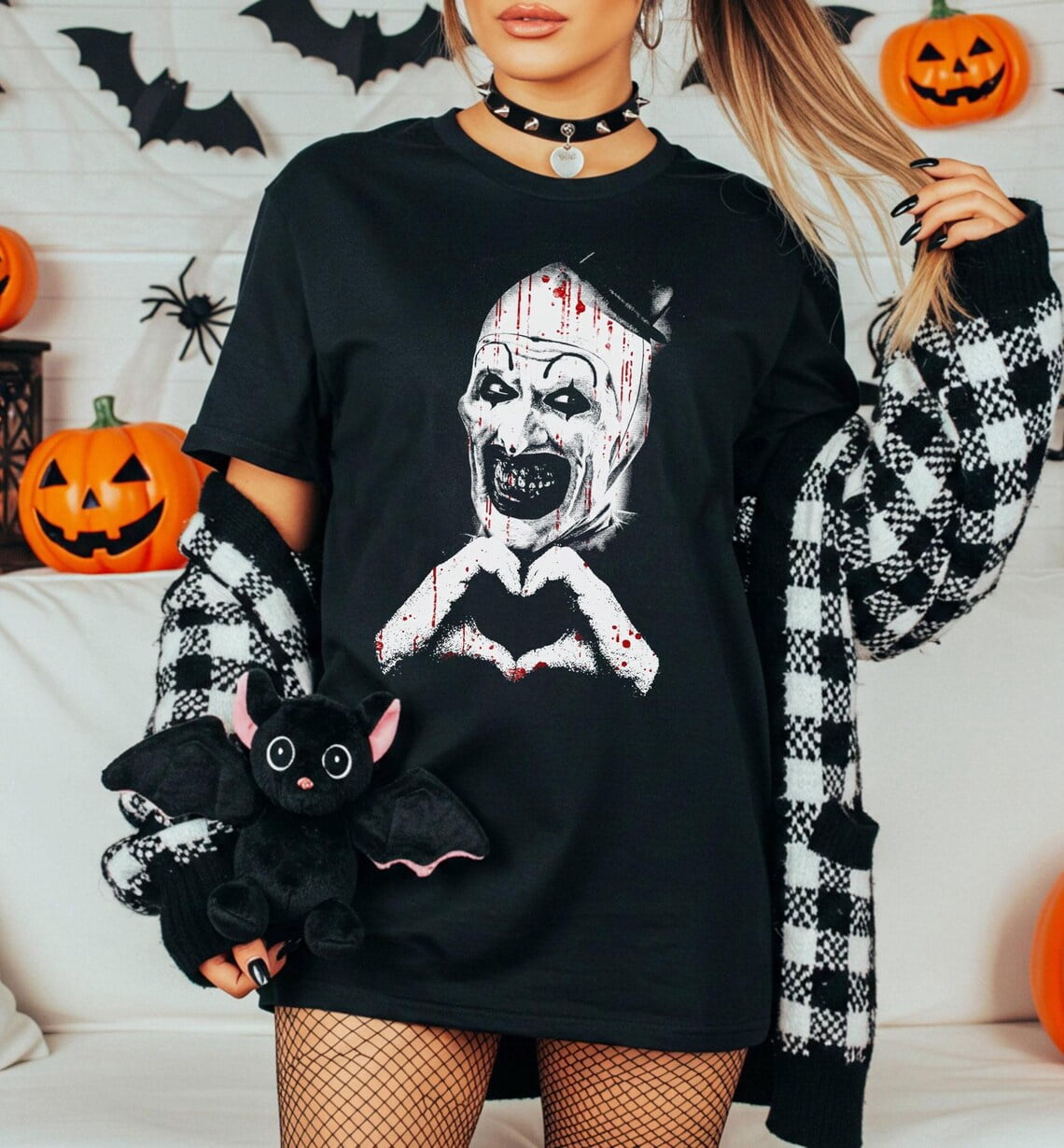 Art The Clown Terrifier s T-Shirt, Scary Horror Clown Shirt, Creepy ...
