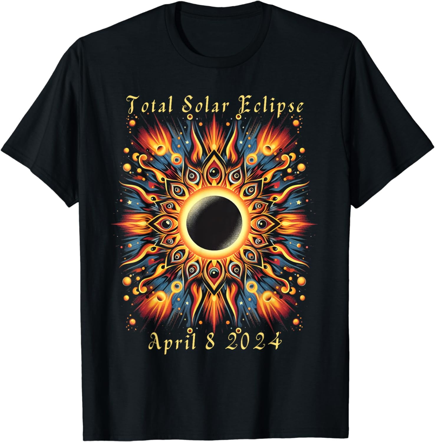 Art Total Solar Eclipse Shirt 2024 Sun Totality April 8th T-Shirt ...
