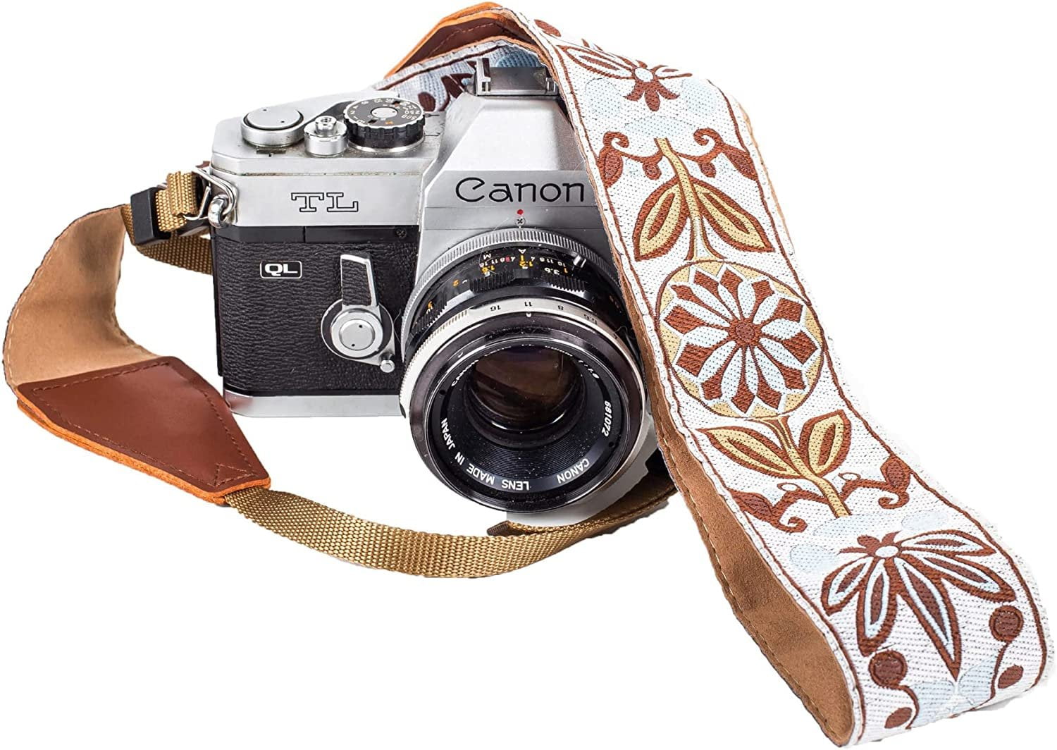 Art Tribute White Woven Vintage Camera Strap for All DSLR Camera ...