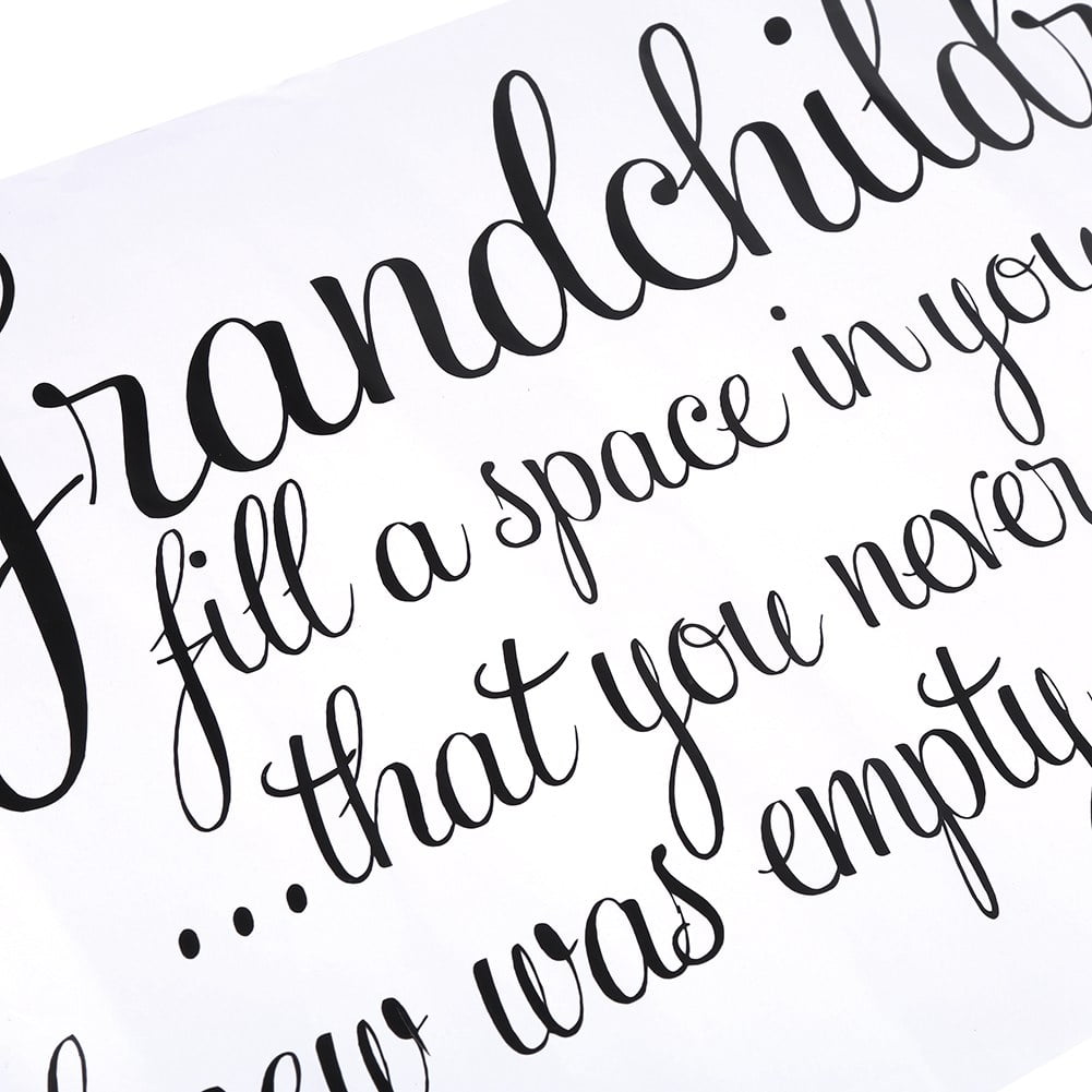 Art Vinyl Decal Grandchildren Fill Empty Heart Quotes Wall Sticker ...
