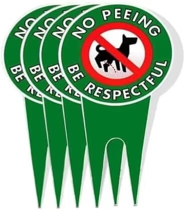 Art Wall Decor Bundle Pack No Peeing Dog Sign Stop Dogs from Peeing and ...