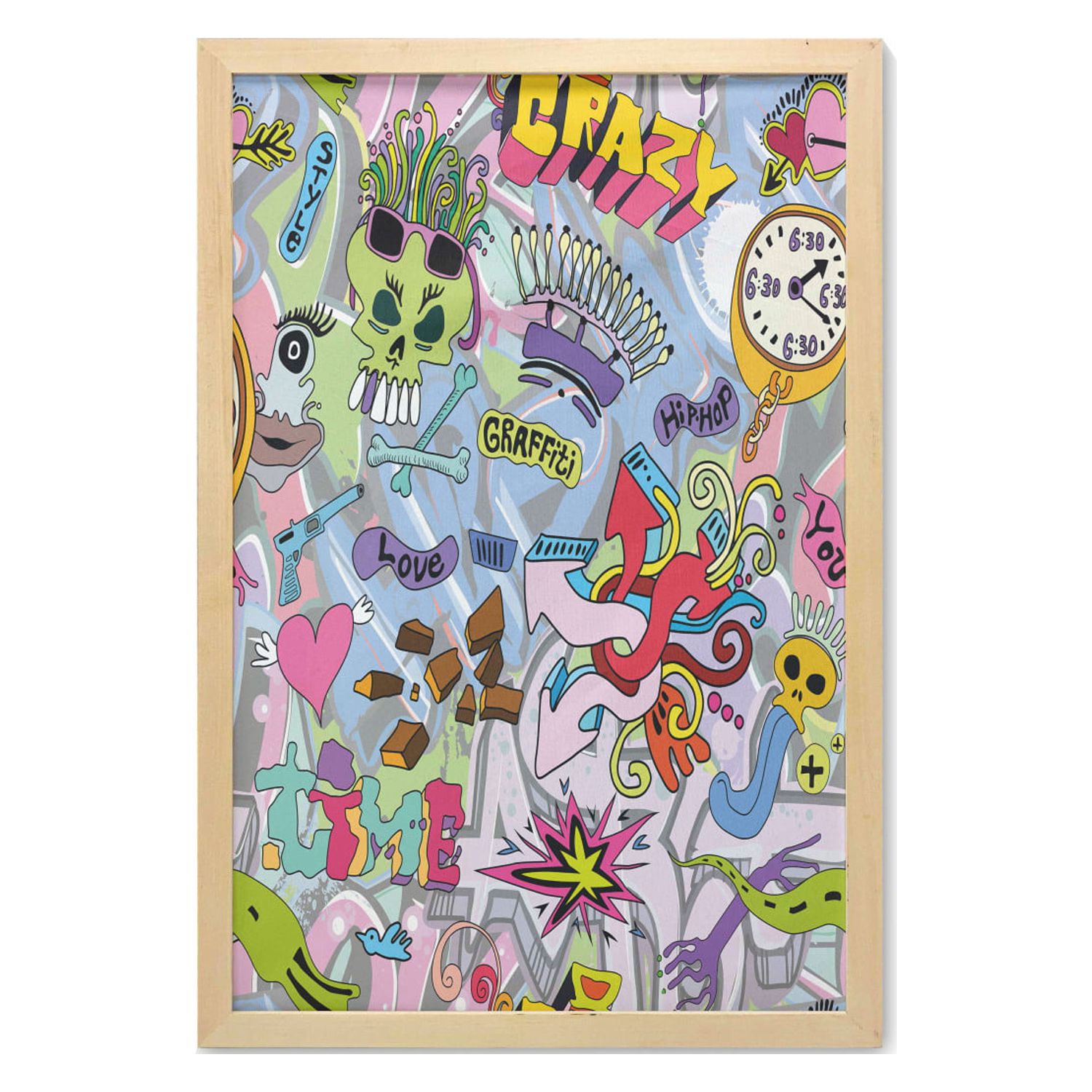 Colorful Doodle Art Love
