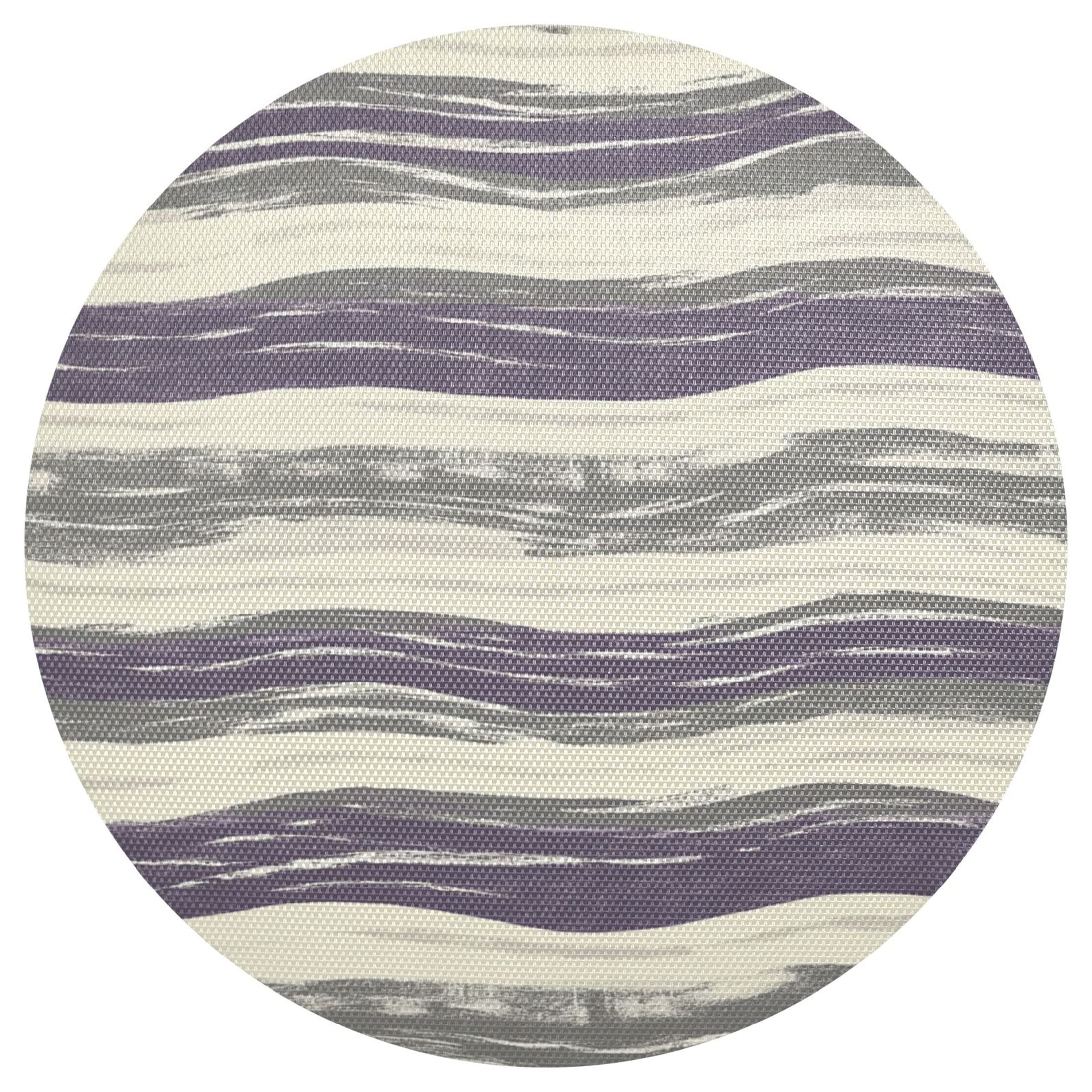 Art Wavy Stripes 4-Piece 15.4in Heat-Proof PVC Plate Mats, Easy Cut and ...