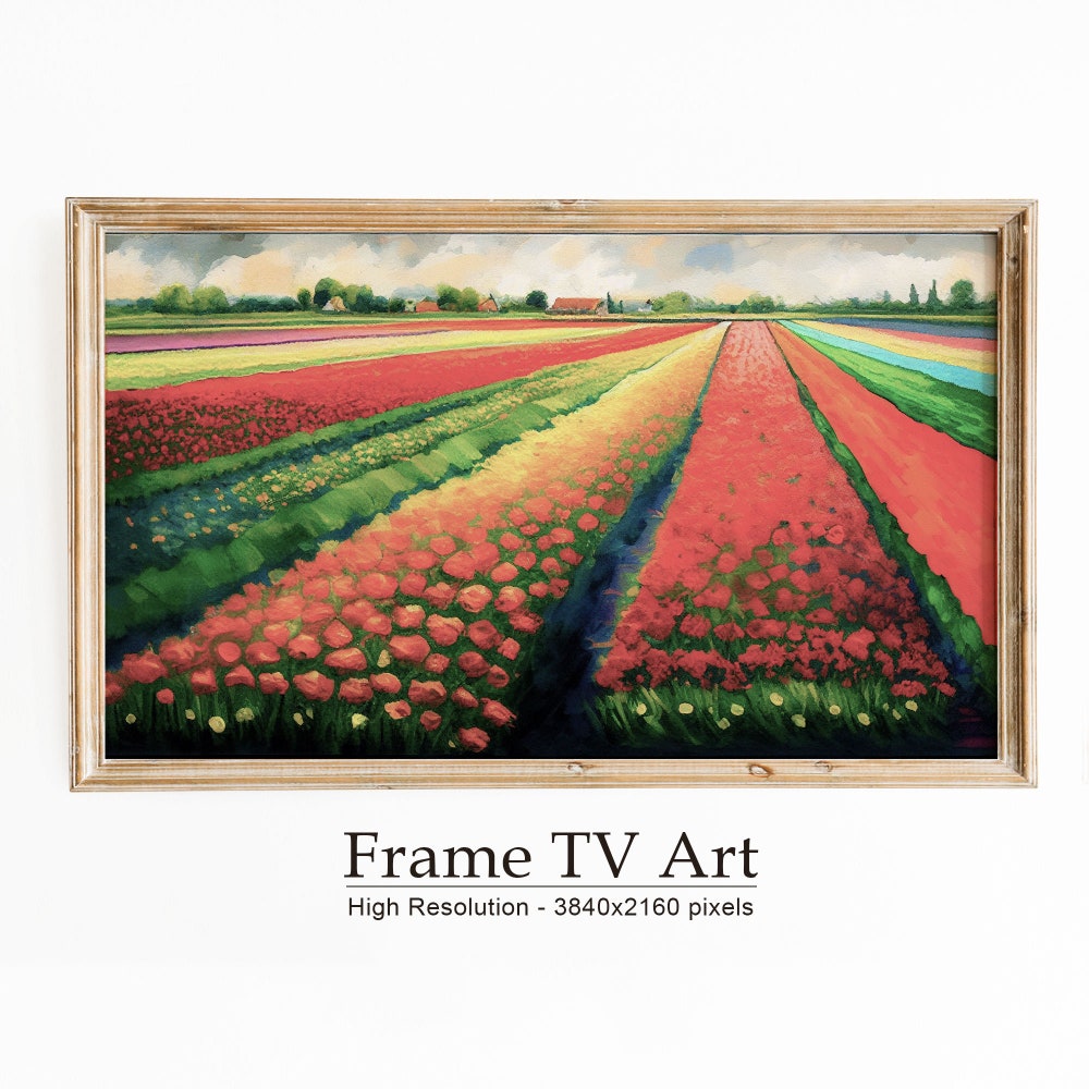 Art Wildflower Field Amsterdam Flower Meadow Farm House Vintage ...