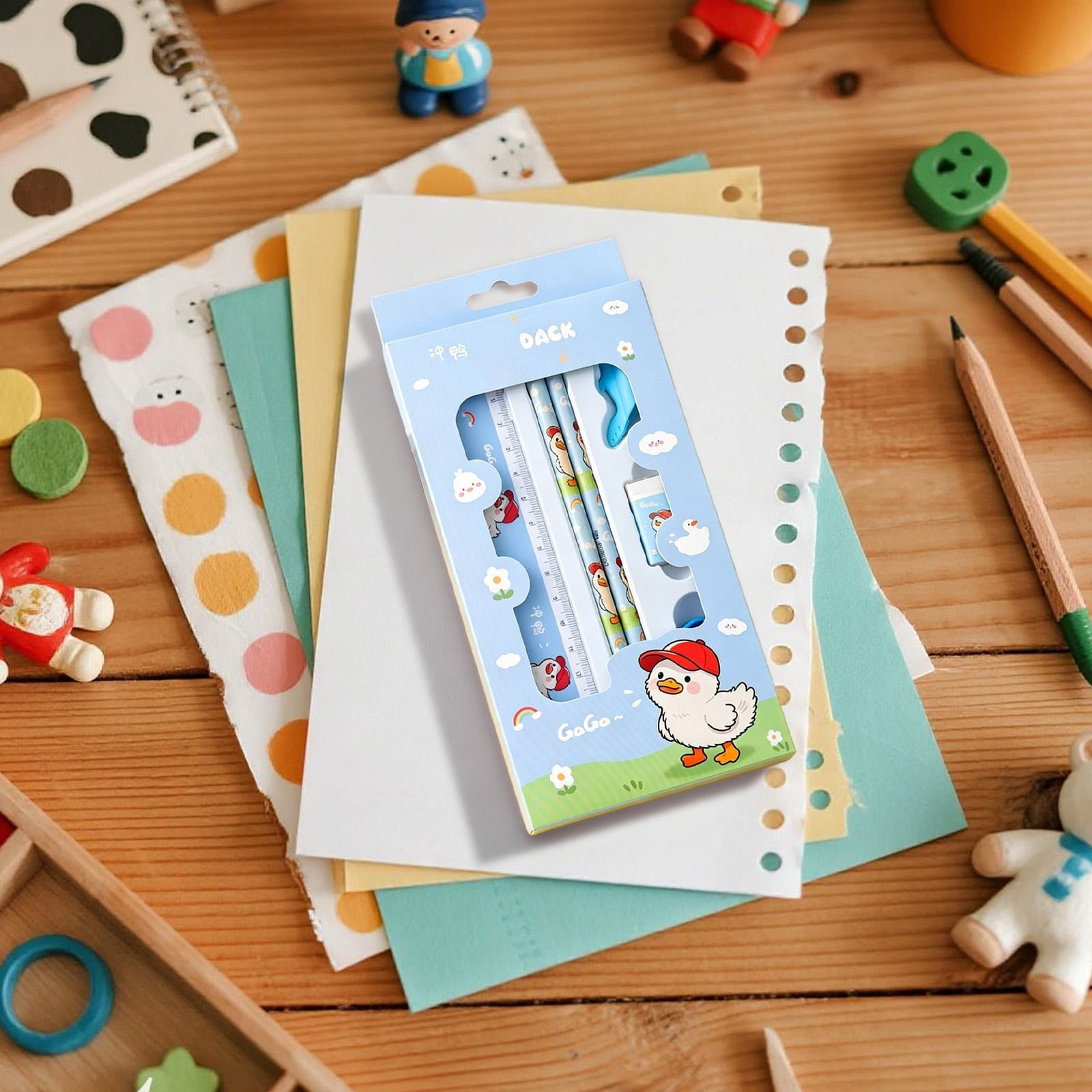 Art Writing Stationery Kit for Office Home Supplies Pencil Case Notepad ...