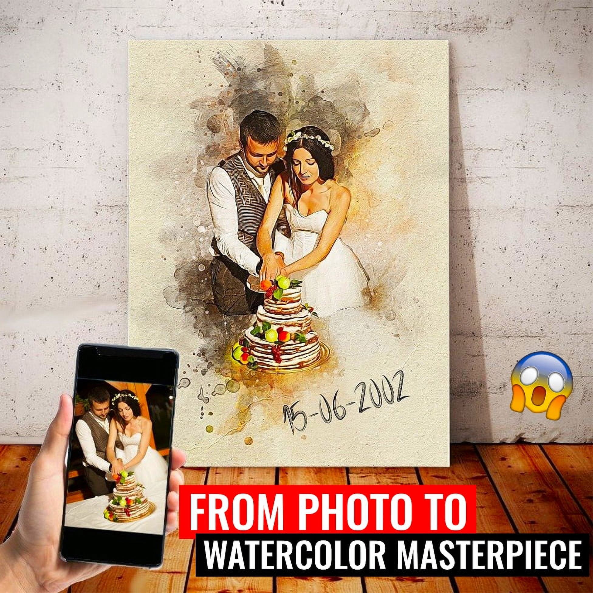 Art You- Personalized Watercolor Painting Portrait - Walmart.com
