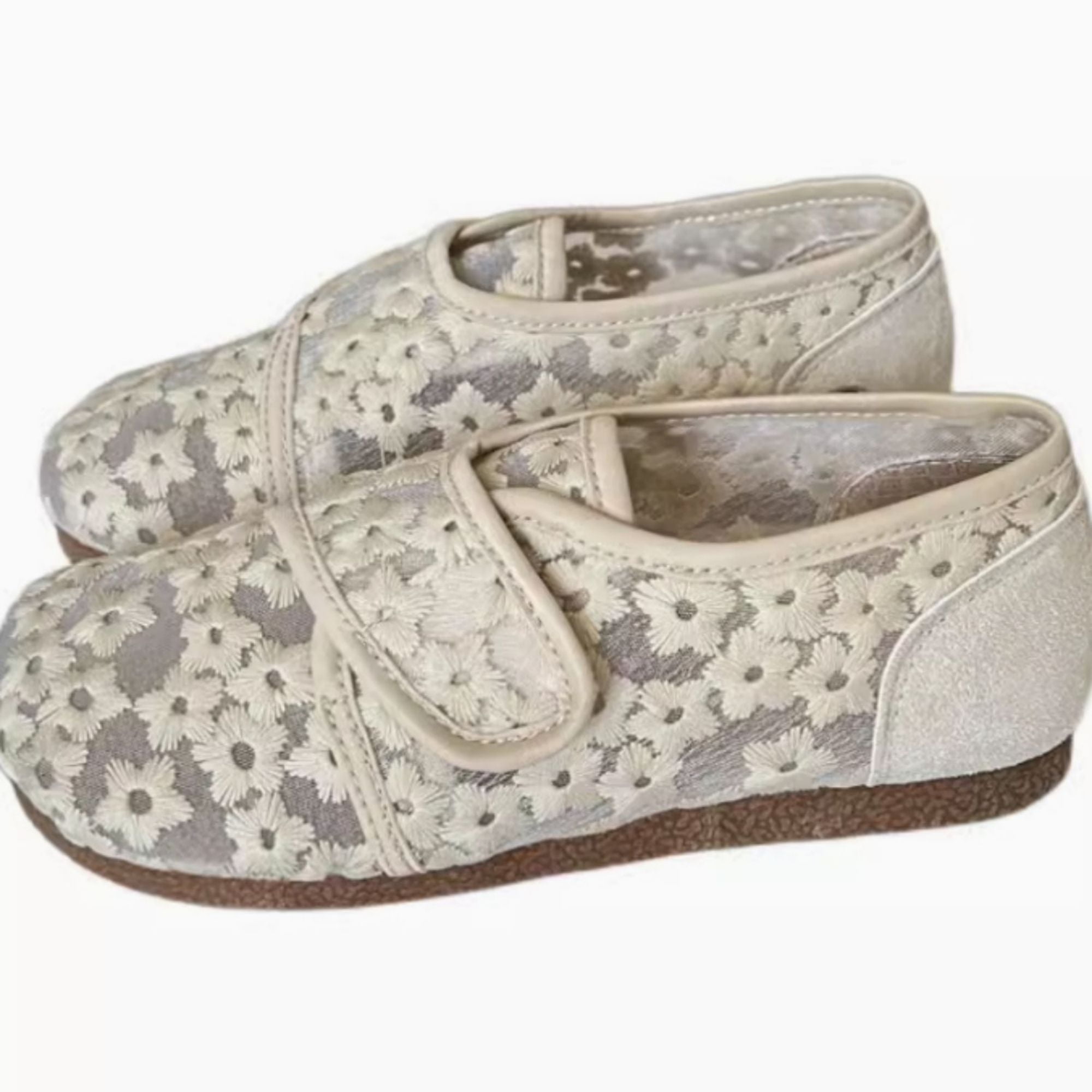 Art, breathable, hollow, lace, mesh, embroidery, mesh, sandals, women's ...