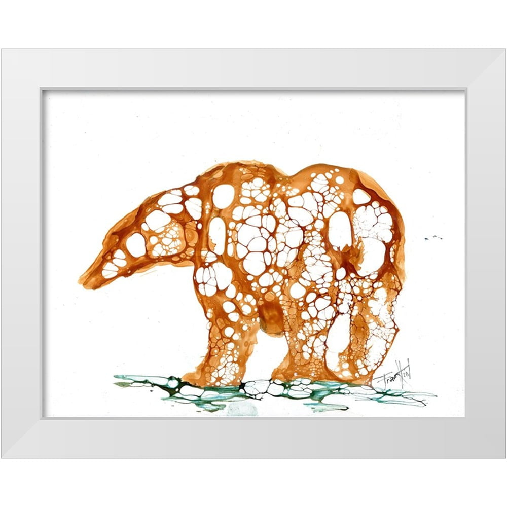 Art by Leslie Franklin 14x12 White Modern Wood Framed Museum Art Print ...