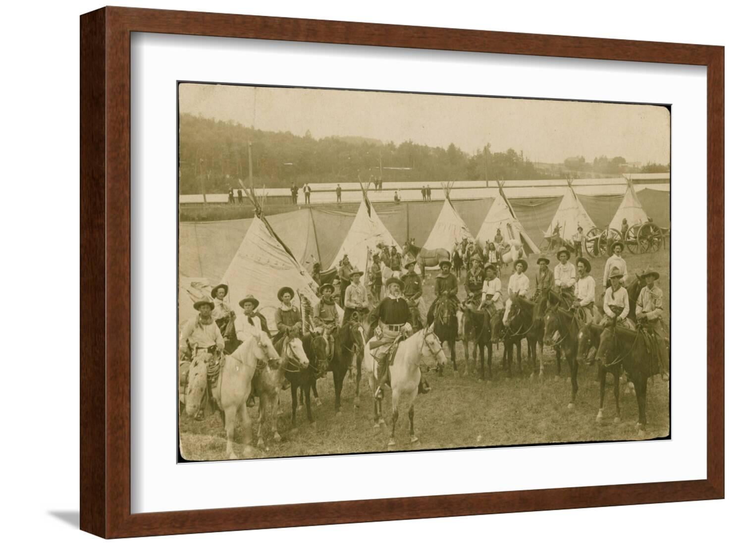 Art.com 101 Ranch & Buffalo Bill Wild West Show, Circa 1900s Art Print ...