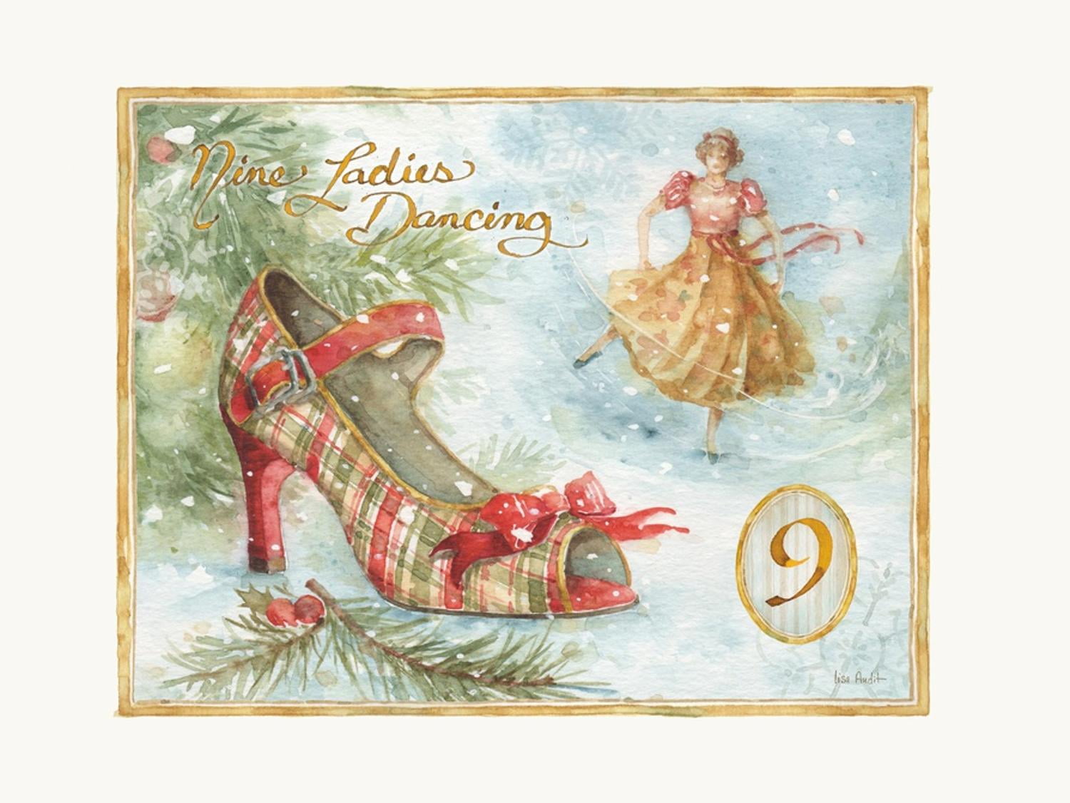 Art.com 12 Days of Christmas IX Art Print by Lisa Audit, 32" x 24 ...