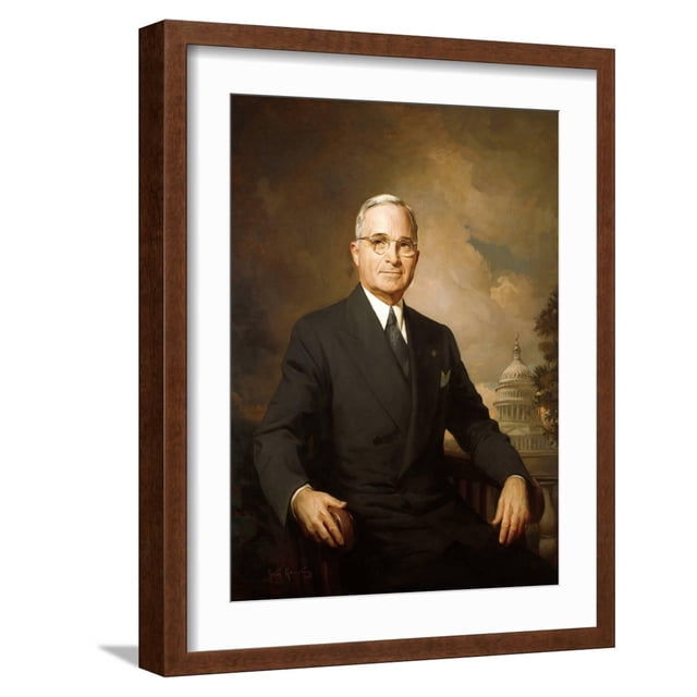 Art.com 1948 Portrait of Harry Truman Painted by Greta Kempton Photo ...