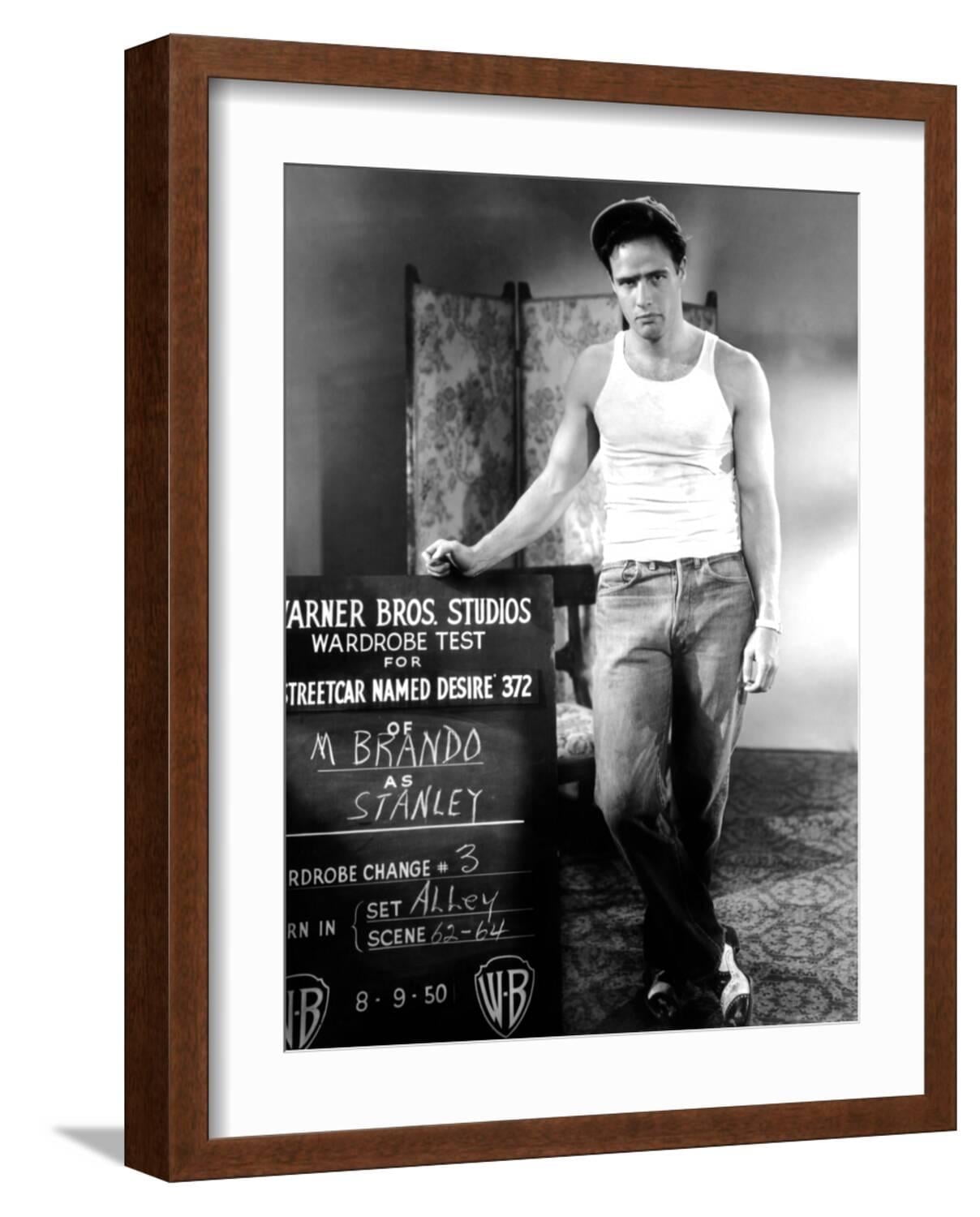 Art.com A Streetcar Named Desire, Marlon Brando, 1951. Photo, Brown ...