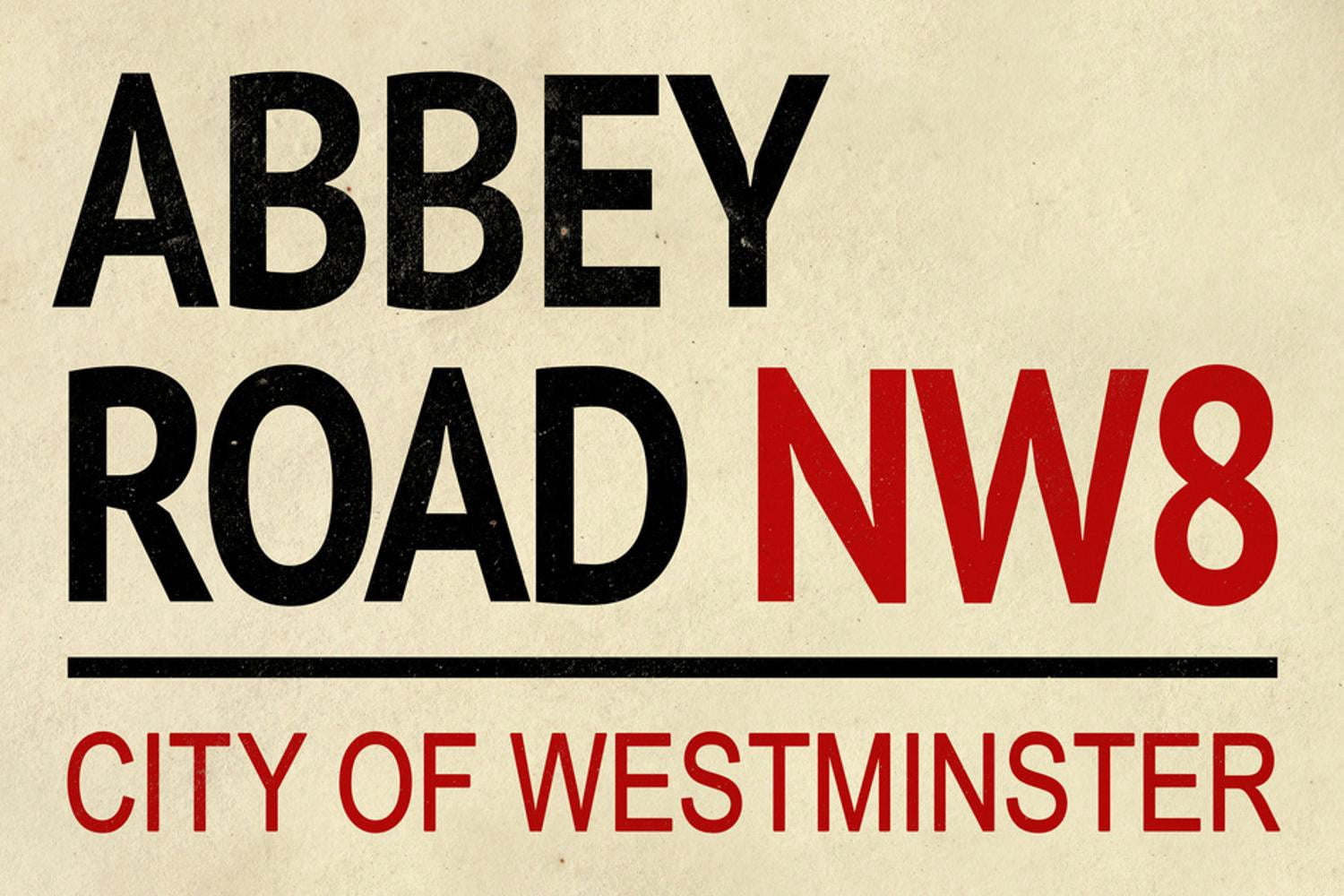 Art.com Abbey Road NW8 Street Art Print, 18" x 12" - Walmart.com