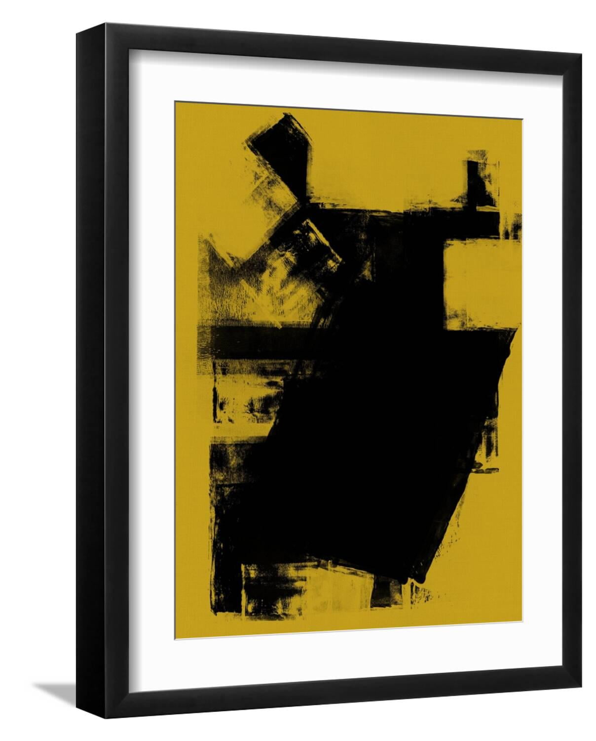Art.com Abstract Black and Dijon Study Art Print by Robert Hilton ...