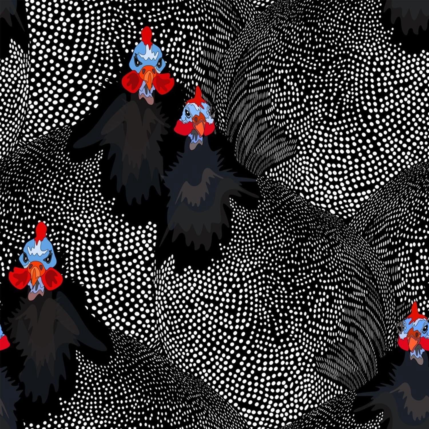 Art.com Abstract Illustration of Two Rooster and Hen (Chicken) in ...