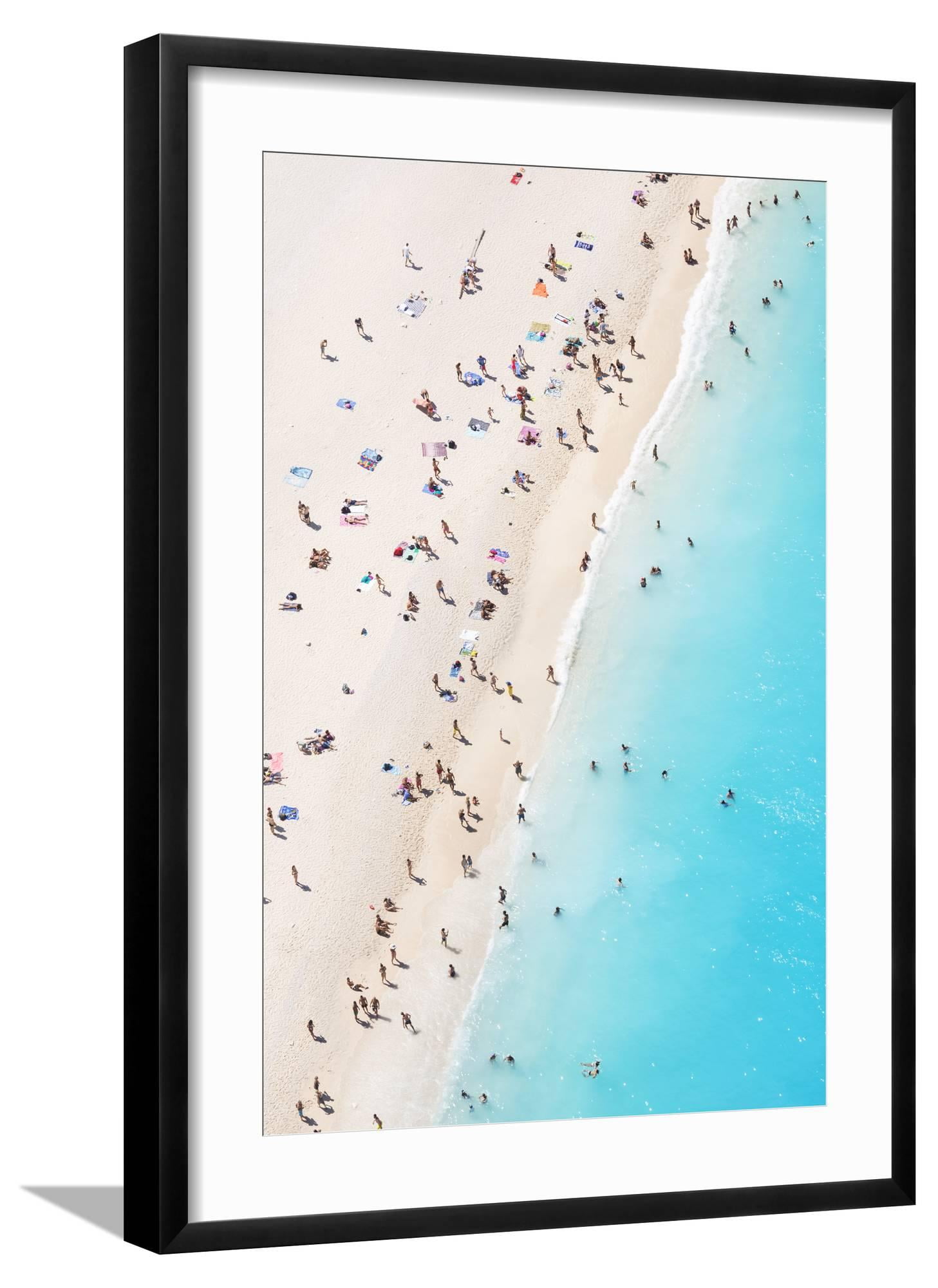 Art.com Aerial view of beach in summer with people. Zakynthos, Greek ...