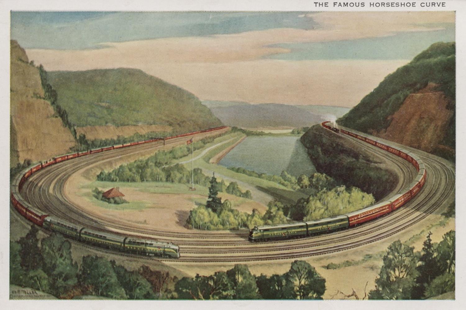 Art.com Altoona, Pennsylvania, The Famous Horseshoe Curve Art Print by ...