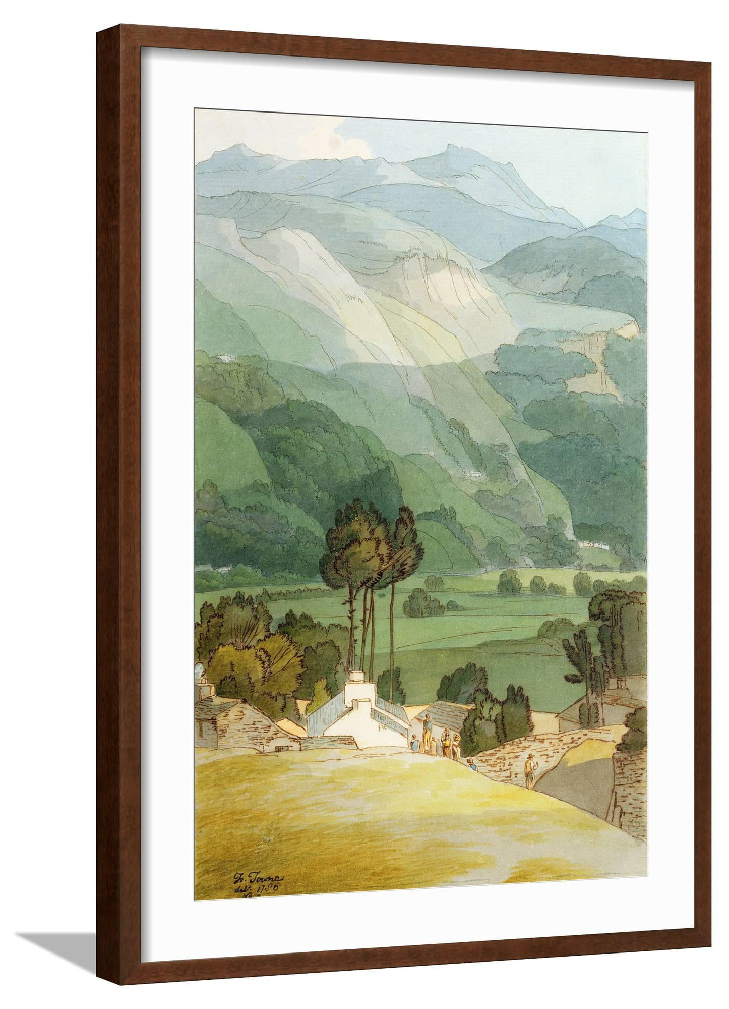 Art.com Ambleside, 1786 (W/C with Pen and Ink over Graphite on Laid ...