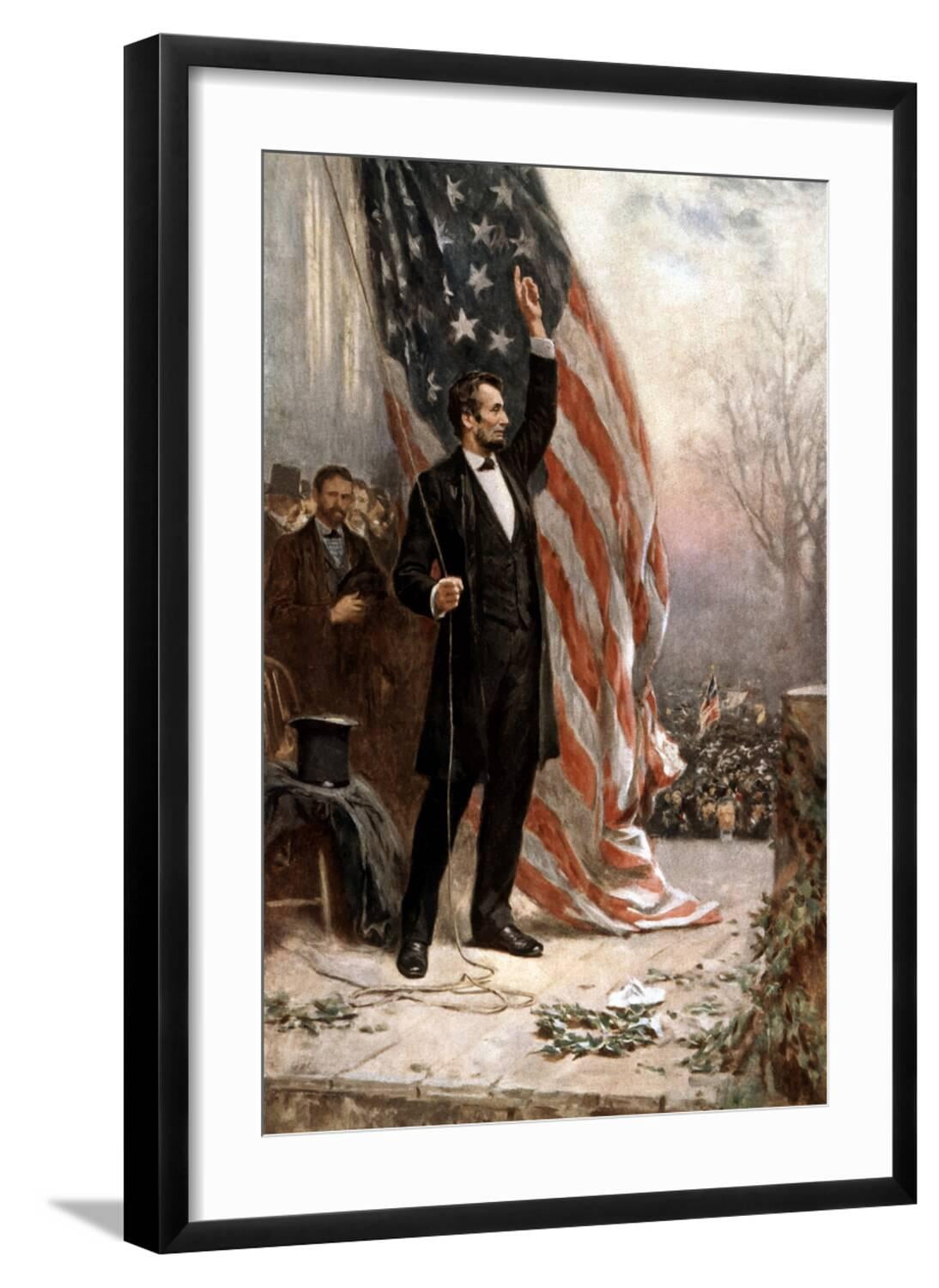 Art.com American Civil War Painting of President Abraham Lincoln ...