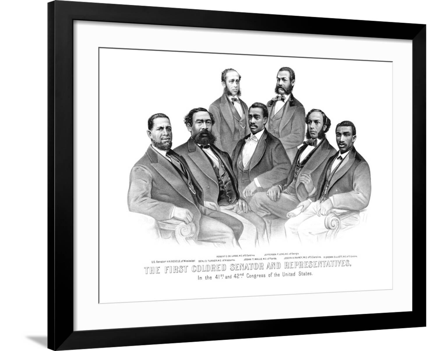 Art.com American History Print of the First African American Senator ...