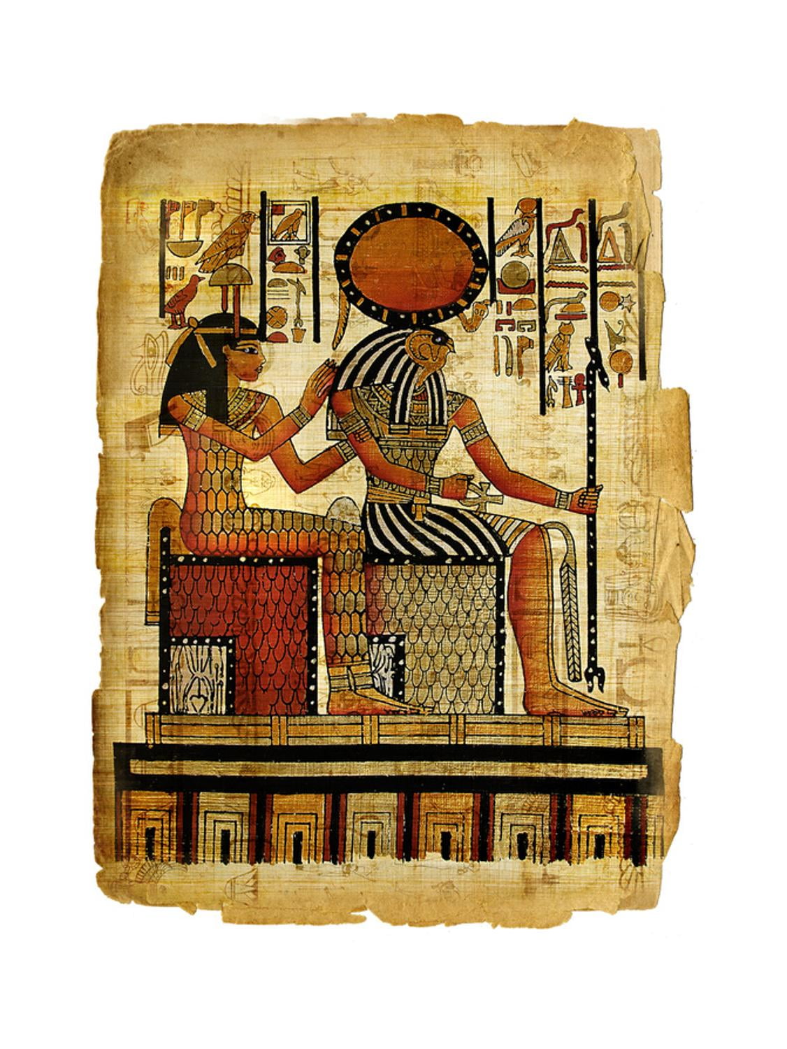 Art.com Ancient Egyptian Parchment Art Print by Maugli-l, 24" x 32 ...