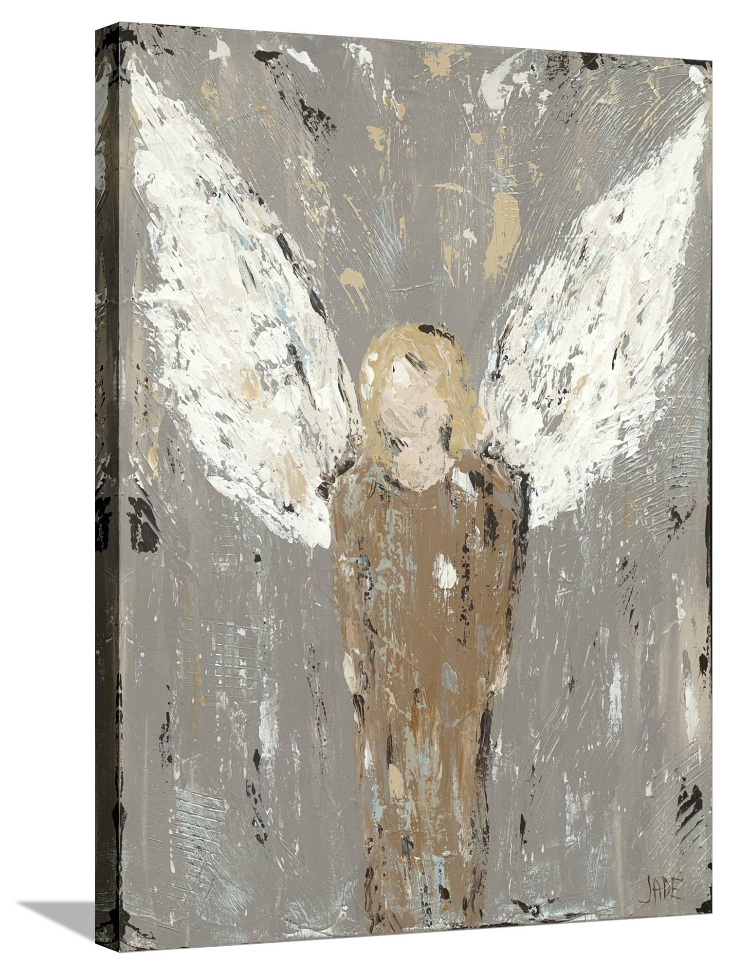Art.com Angel Guardian Stretched Canvas Print Wall Art, 24" x 32 ...